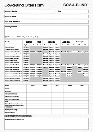 Order Forms - Hallis Hudson