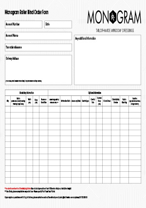 Order Forms - Hallis Hudson