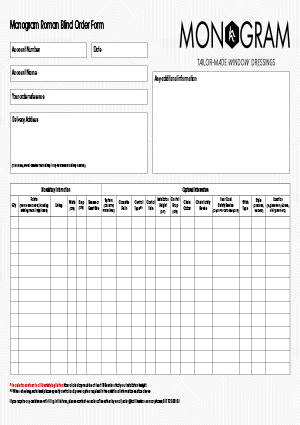 Order Forms - Hallis Hudson