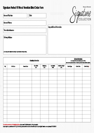 Order Forms - Hallis Hudson